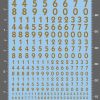 Number Waterslide Decals - Bedlam Creations
