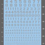 Number Waterslide Decals - Bedlam Creations