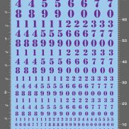 Number Waterslide Decals - Bedlam Creations