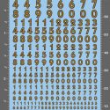 Number Waterslide Decals - Bedlam Creations
